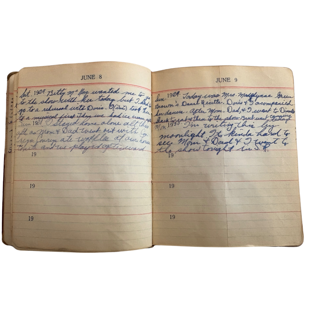 1929-1931 Diary of a Northern California Teen Violinist Whose Father W ...