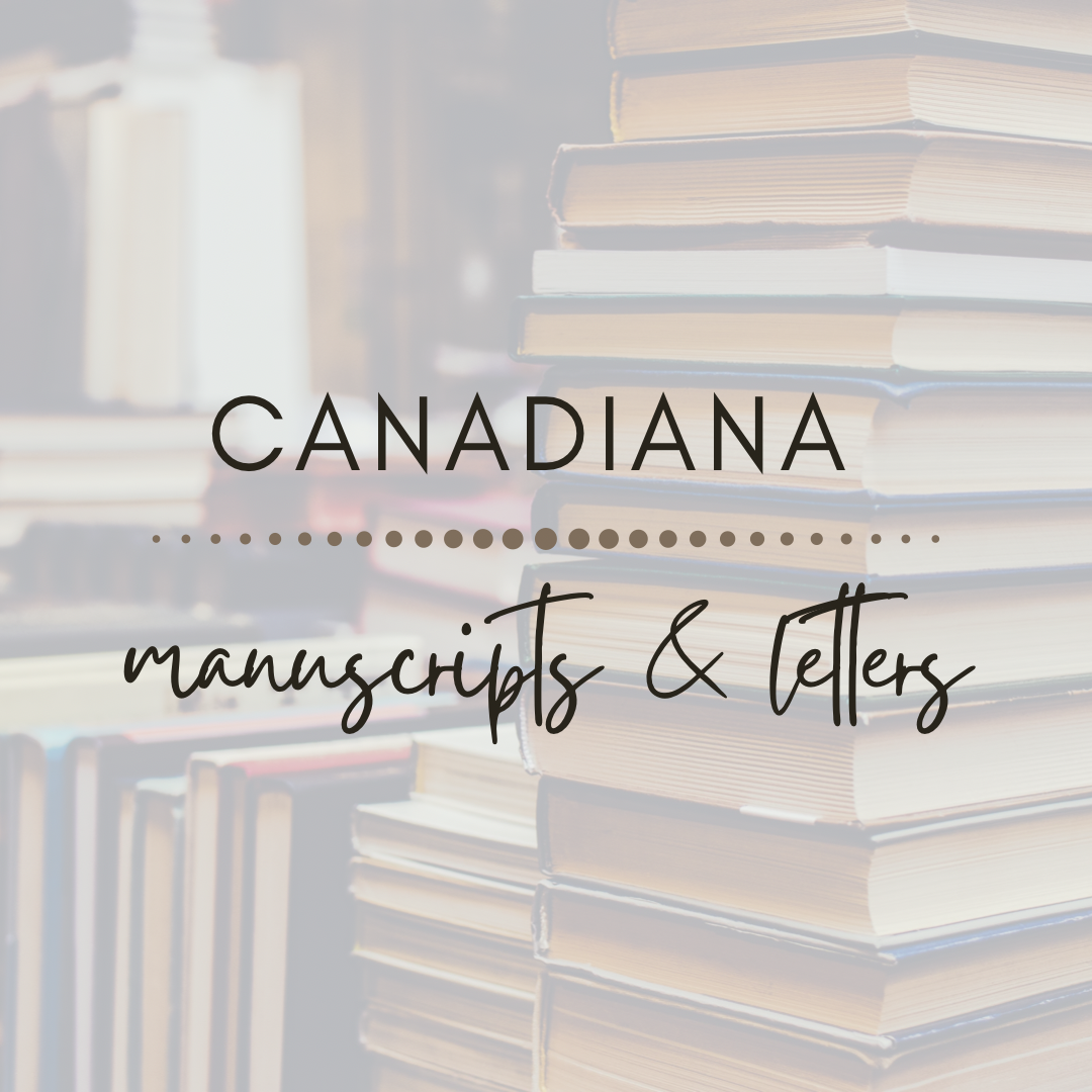 Canadiana – Katz Fine Manuscripts