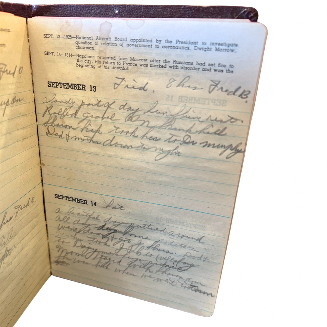 1940 Diary of a Blue Collar Rural New Yorker Working Day and Night in ...
