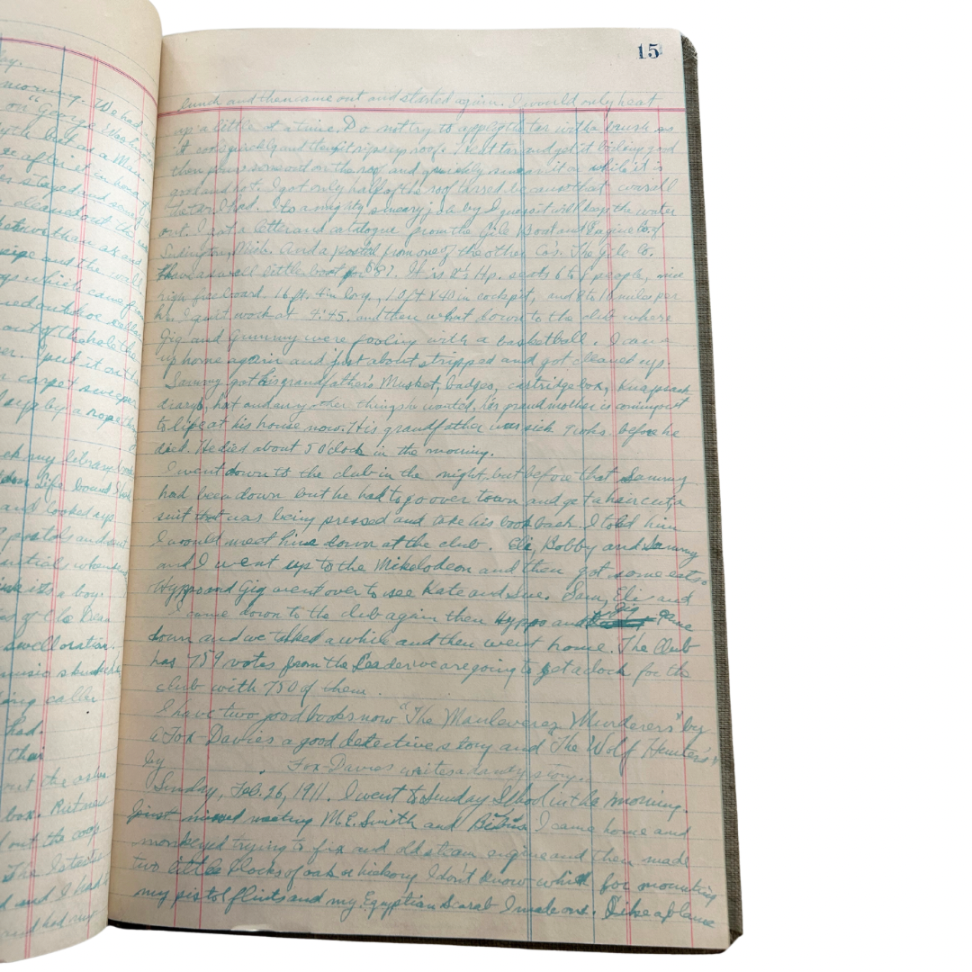 1911-1915 Diary of an Engaging Pittsburgh High and Carnegie Tech Stude ...