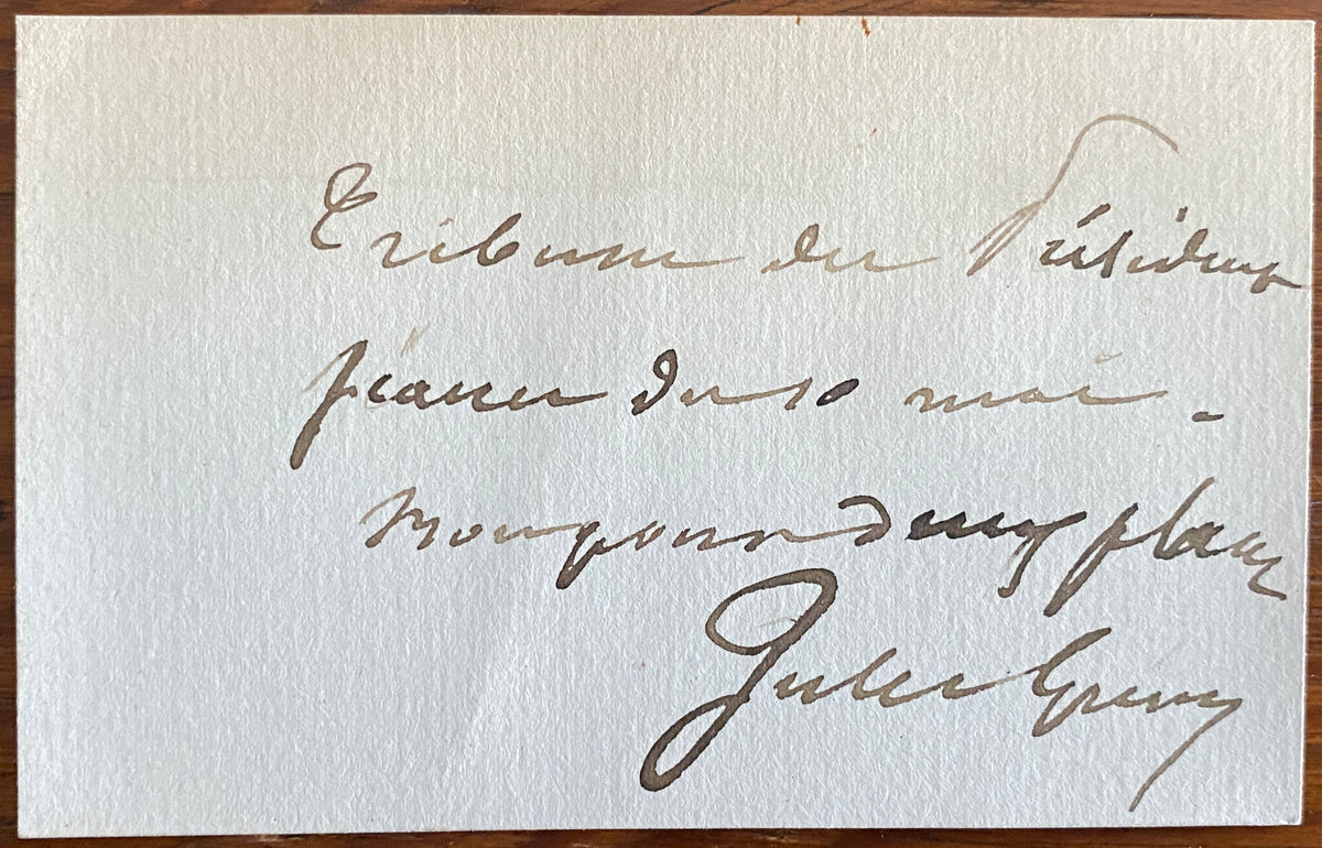 19th Century Manuscript Signature of the Former President of France, J ...