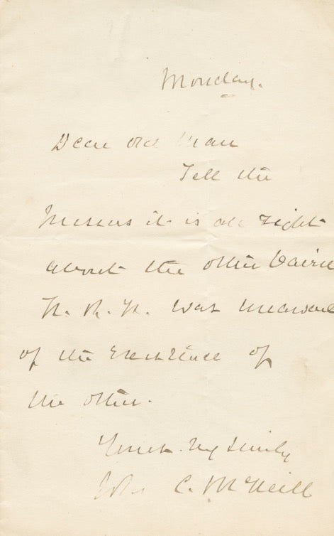 19th C. Manuscript Letter and Signature by Scottish Victoria Cross Rec ...