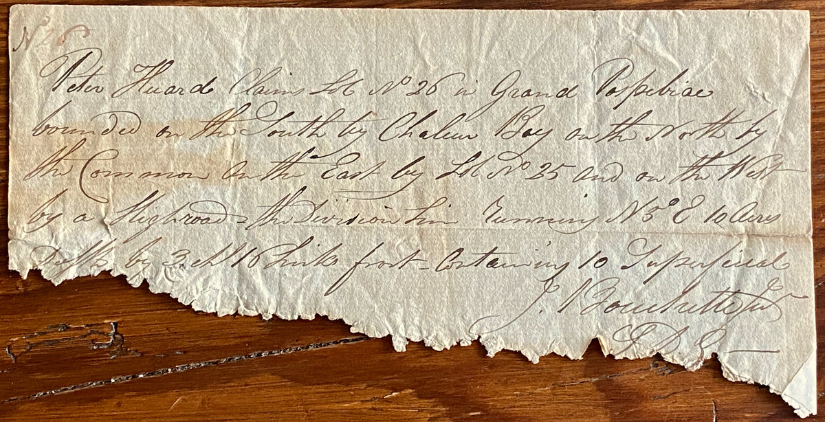 19th Century Manuscript Quebec Land Survey Notes by Canadian Mapmaker ...