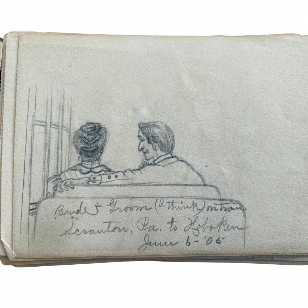 1898-1913 Sketch Book of Stunning Pencil Drawings by an Award-Winning ...