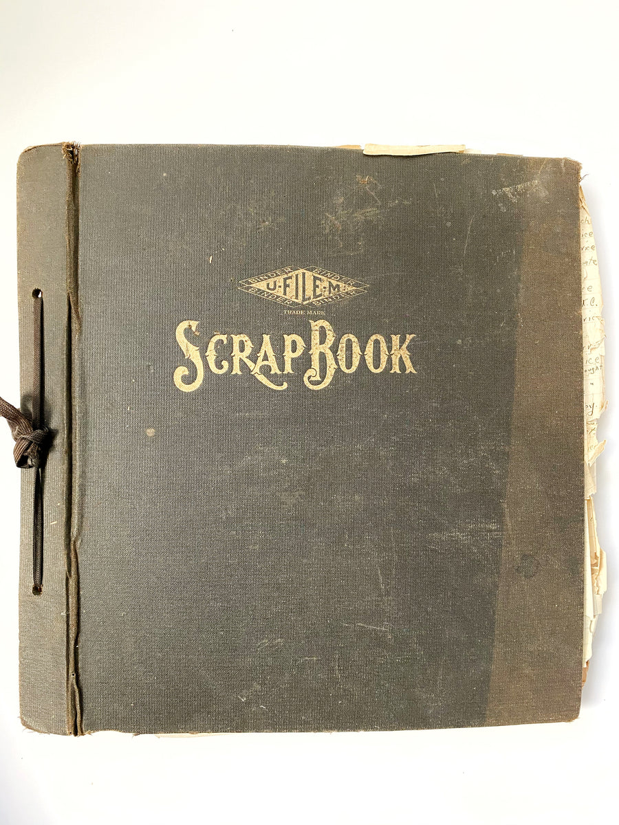 Early 1900s Original Scrapbook Compiled by a Young Man Who Would Becom ...