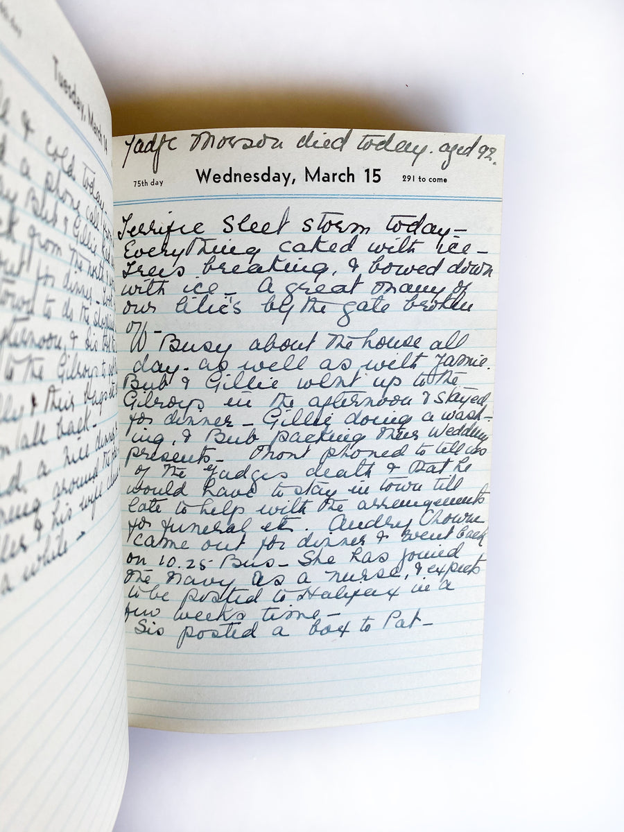 1940s Pair of Diaries Handwritten By A Wealthy Toronto Area Woman ...