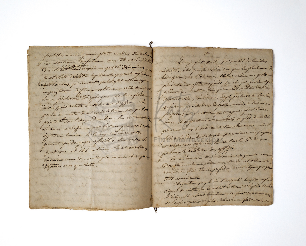 1851 Deeply Detailed French Roman Catholic Lecture on the Subject of M ...