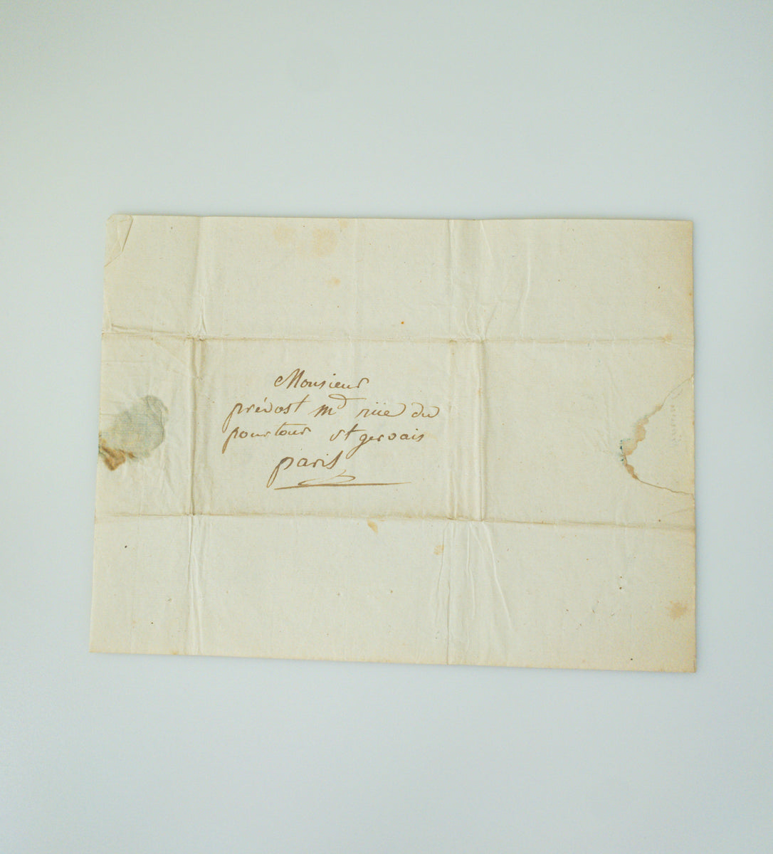 1800s Handwritten French Promissory Note and Letter from Vimoutiers ...