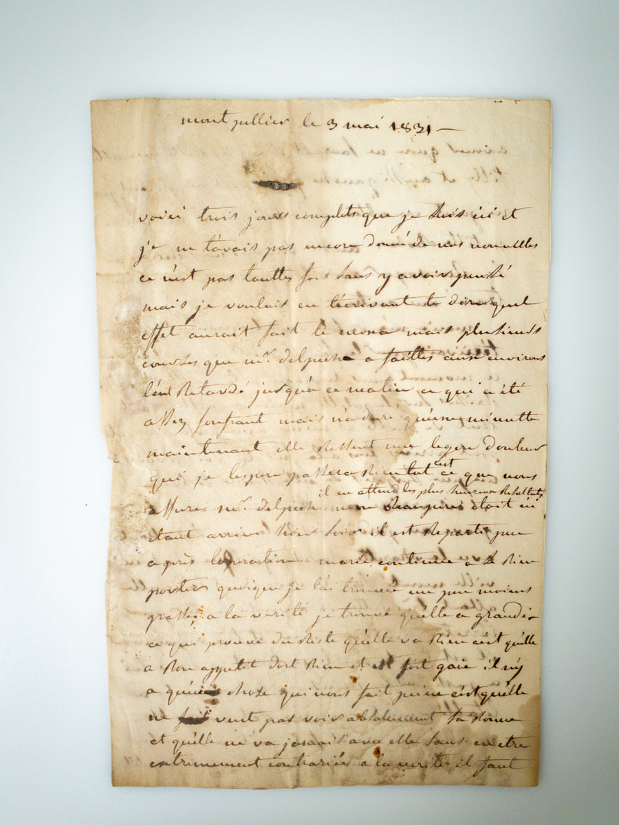 1830s Collection of 13 Letters from a Close Friend in Southern France ...